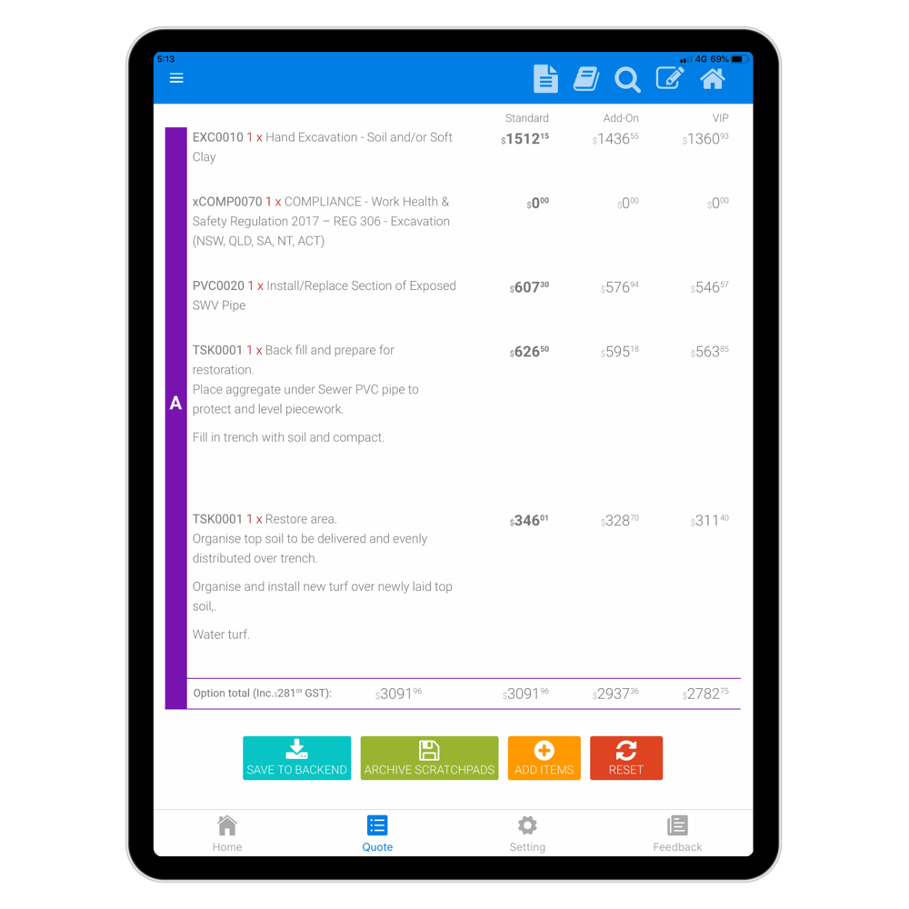 Features Of Australia's Tradie Sales Tool | FlatRateNOW